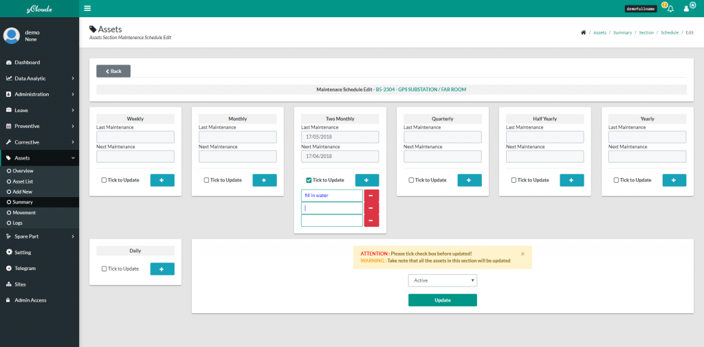 How to make PM schedules generate based on the same group? | yCloudx