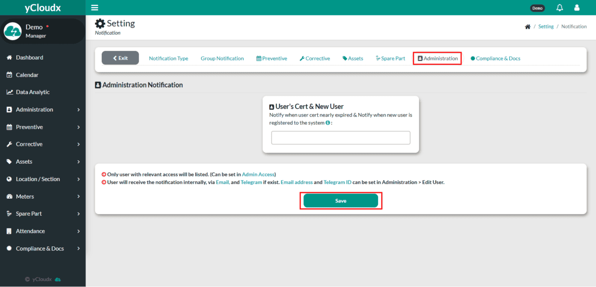 How to set admin notification for user’s cert and new registration ...